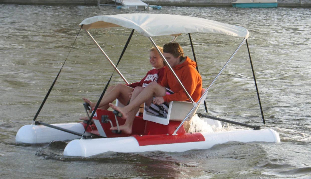 Adventure Glass Pontoon Paddle Boat – Pond Haven
